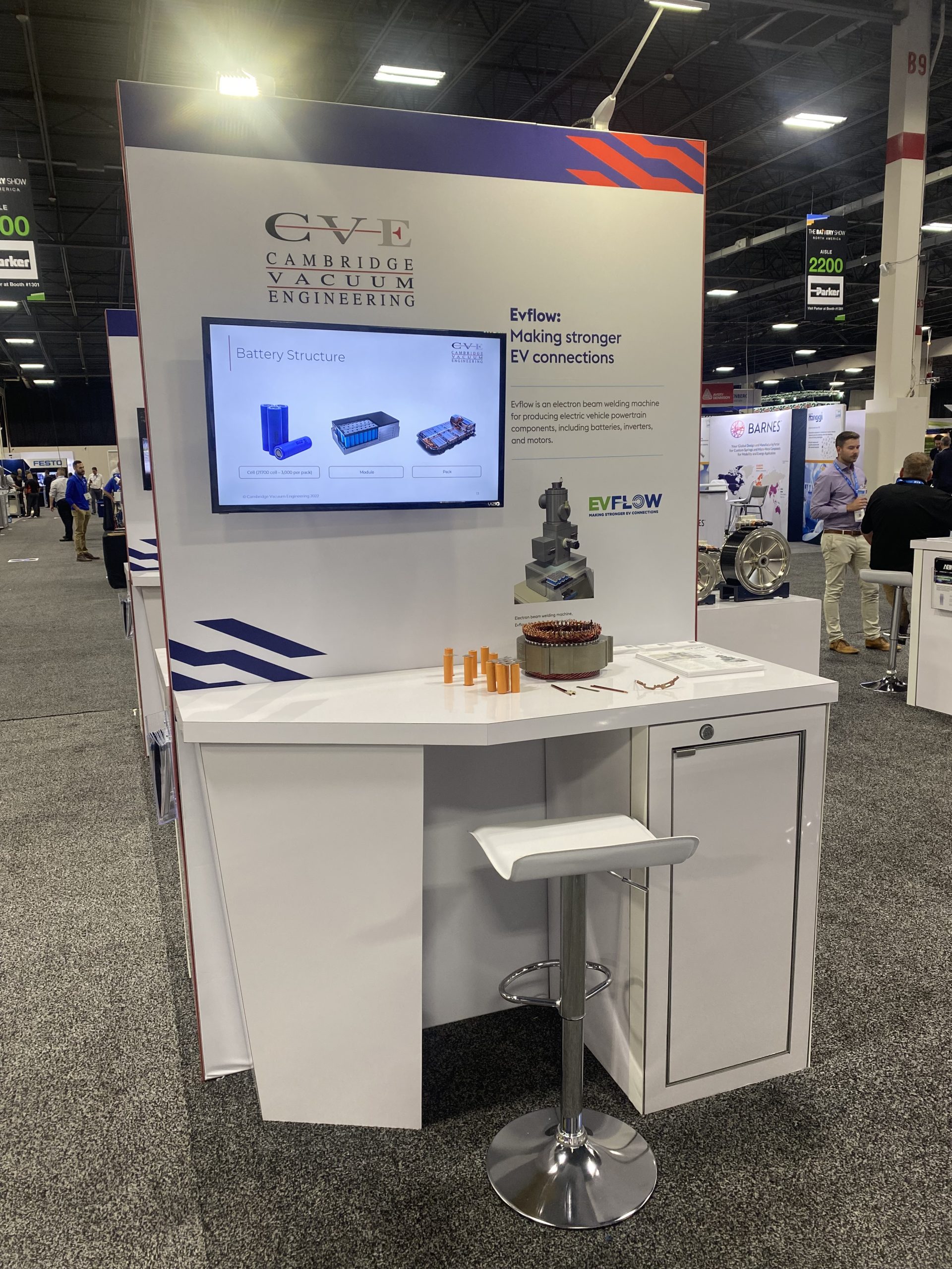 CVE Exhibit at Battery Show - Cambridge Vacuum Engineering